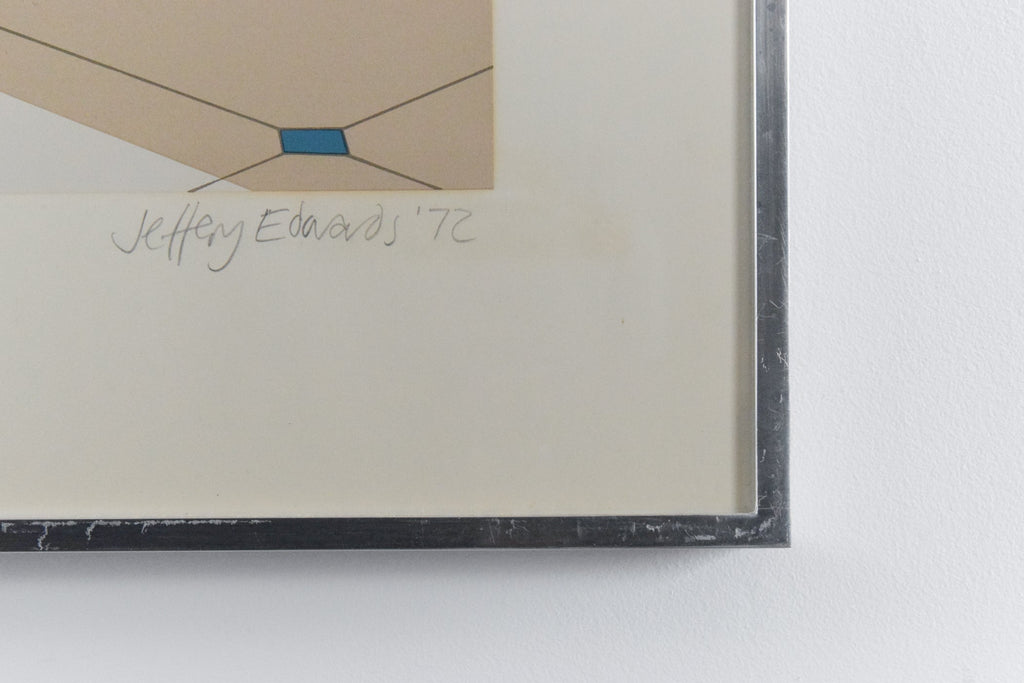 Vintage Original Screen Print by Jeffery Edwards dated 1972 ...