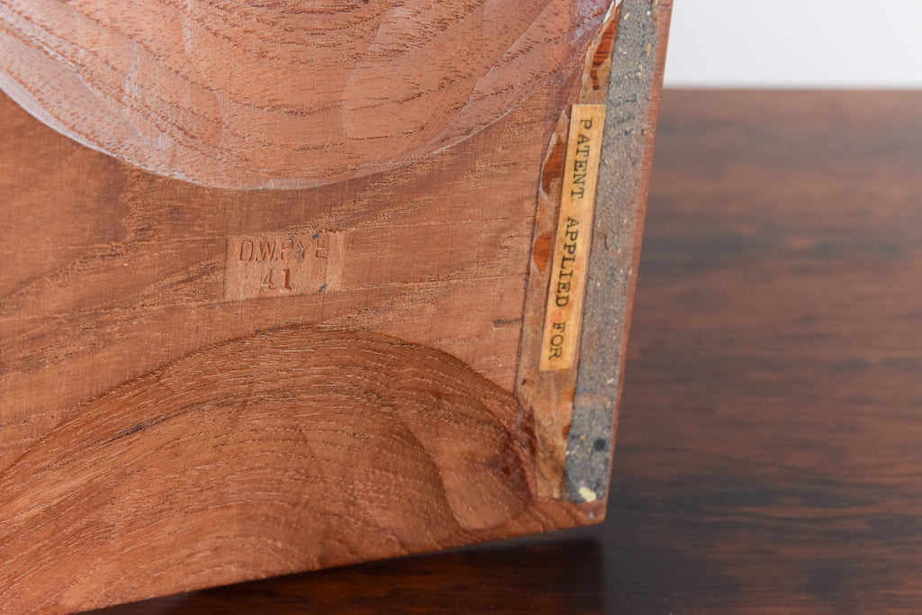 Vintage Unique David Pye Prototype Modernist Table Lamp with Textured ...