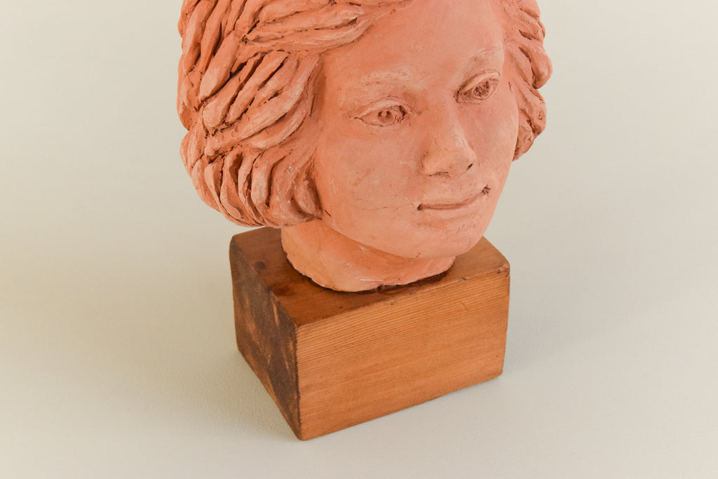 Mid 20th Century Sculpture Bust of a Female by Winifred Slater ...