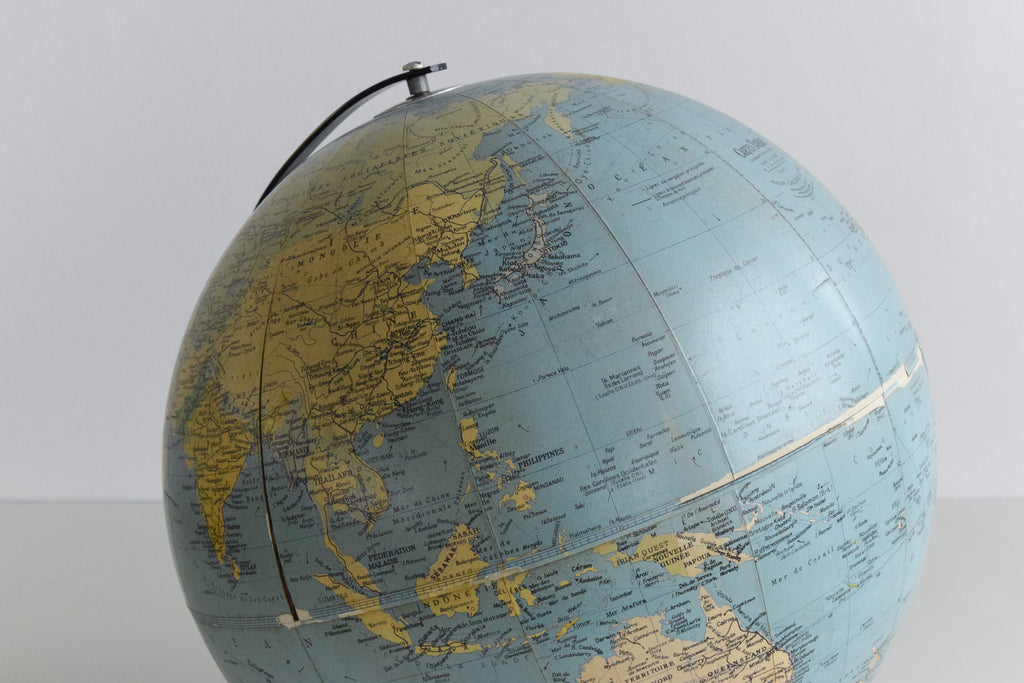Vintage Cartes Taride French Challenge 13 inch Globe by Philip's 1963 ...