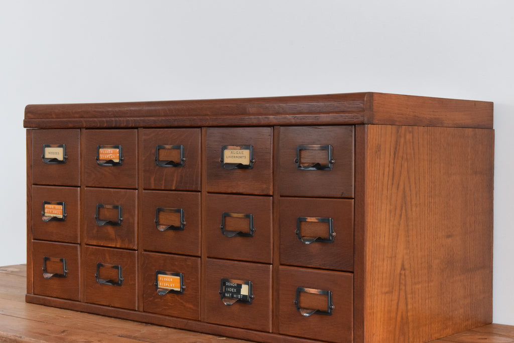 Vintage Ex-Museum Library Index Card Filing Drawers – Absolutely Nice ...