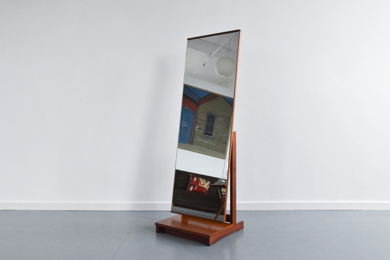 Vintage Free Standing Teak Cantata Range Cheval Mirror by Stag ...