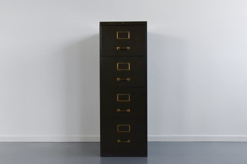 Vintage Green Metal Filing Cabinet by Roneo – Absolutely Nice Vintage
