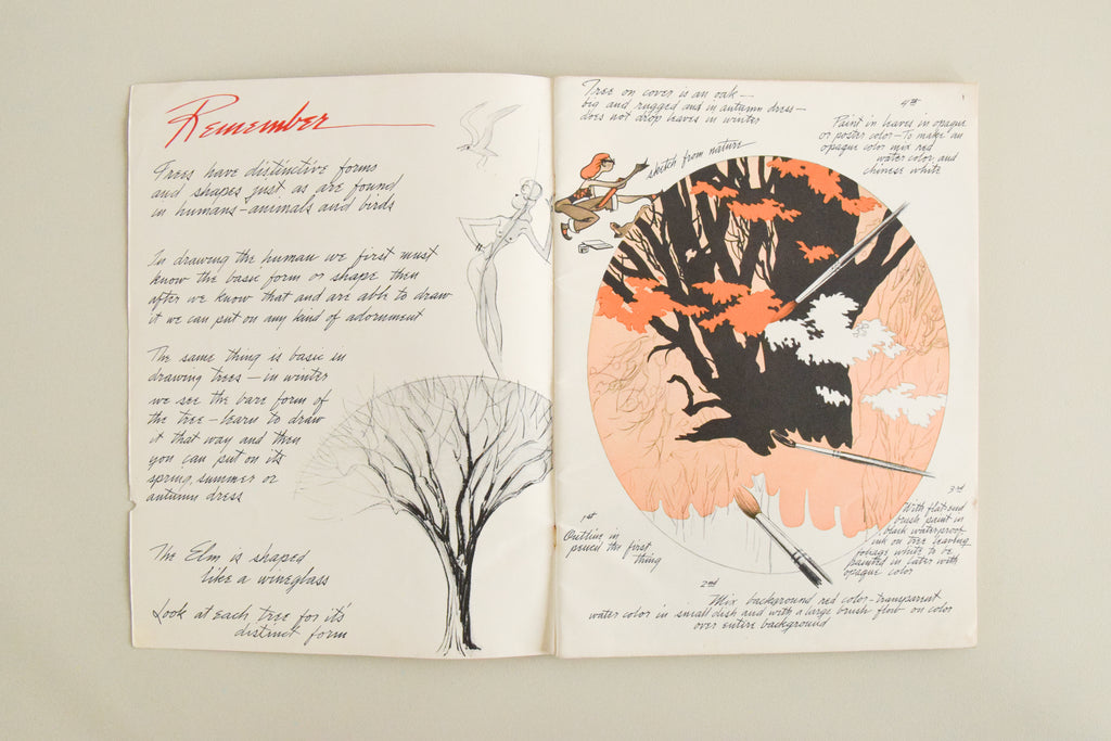 Vintage How to Draw Trees Book by Frederick J.Garner – Absolutely Nice ...