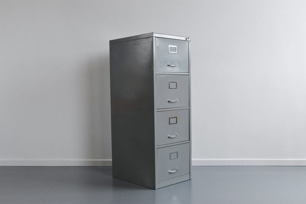 Vintage Grey Metal Filing Cabinet – Absolutely Nice Vintage