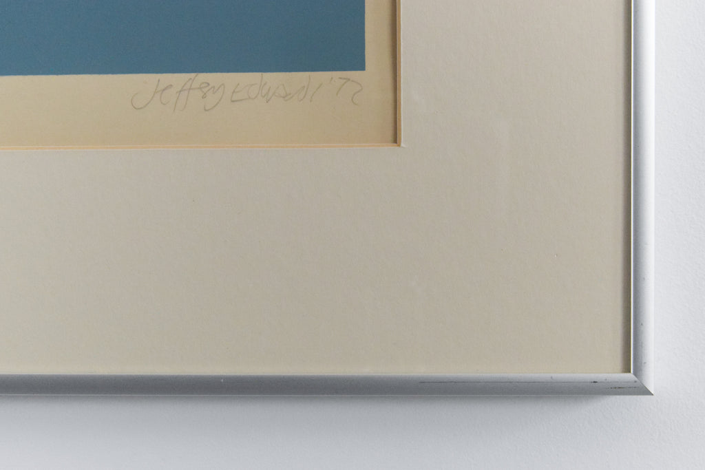 Vintage Original Screen Print by Jeffery Edwards dated 1972 ...