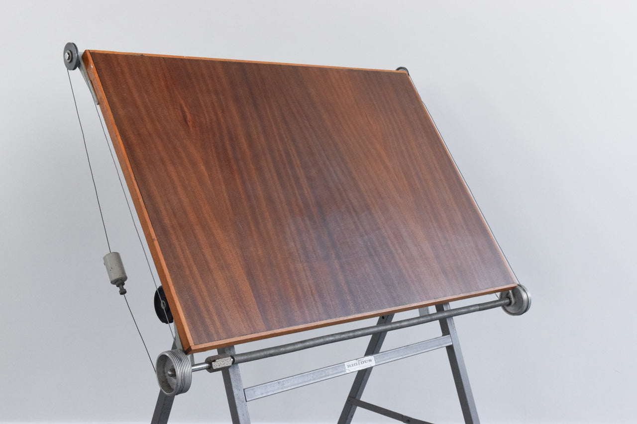 Vintage Industrial Wood and Metal Architect's Drafting Board by Admel ...