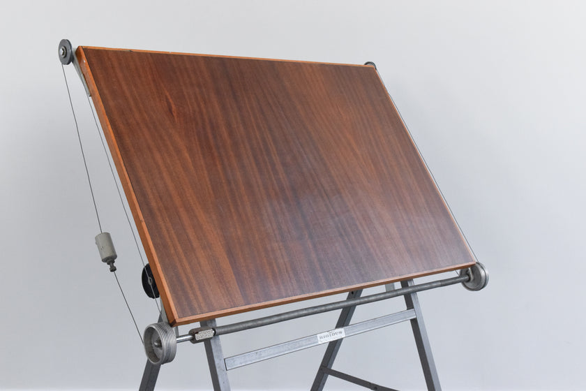 Vintage Industrial Wood and Metal Architect's Drafting Board by Admel ...
