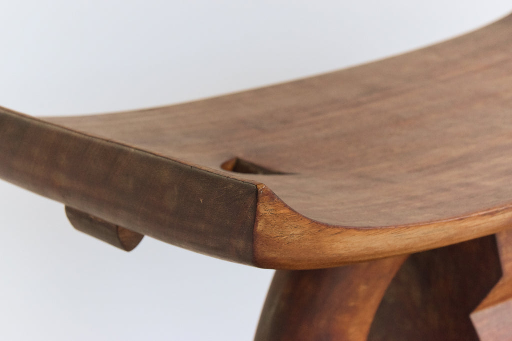 Vintage Traditional Wooden Ghanaian Asesedwa Stool – Absolutely Nice ...